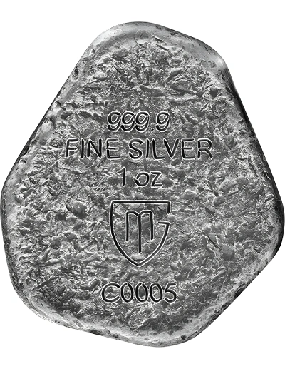 Berkana Runes 1 Oz Silver Cast Bar