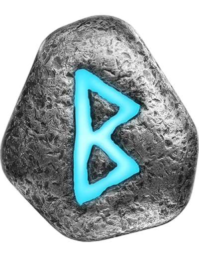 Berkana Runes 1 Oz Silver Cast Bar